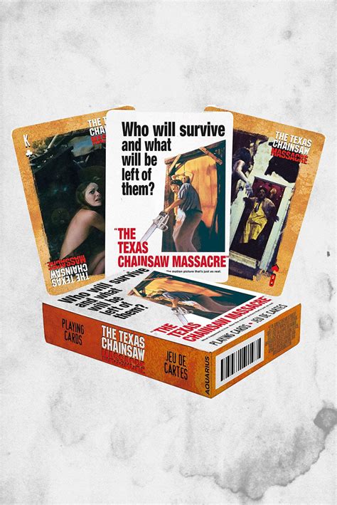 Texas Chainsaw Massacre Playing Cards Post Mortem Horror Bootique