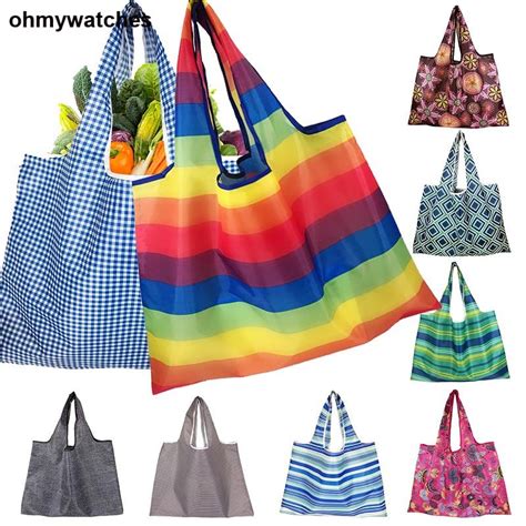 Reusable Grocery Bags Large Washable Shopping Bags Foldable Environment