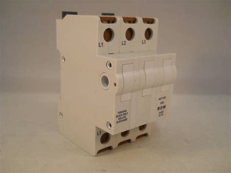Mem Eaton 100 Amp Terminal Block 100a Triple Pole 3 Phase Memshield 2
