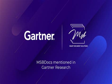 Msb Docs Named Recognised In Market Guide For Electronic Signature Ani Bw Businessworld