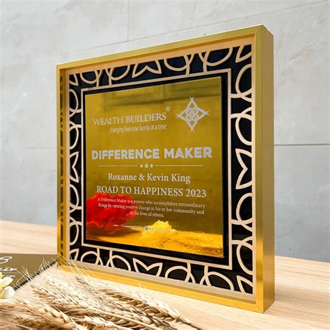 Award Plaque Customizable Personalized Aluminum Plate Award