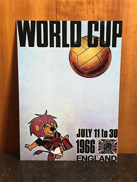 England 1966 World Cup Poster World Cup 1966 England