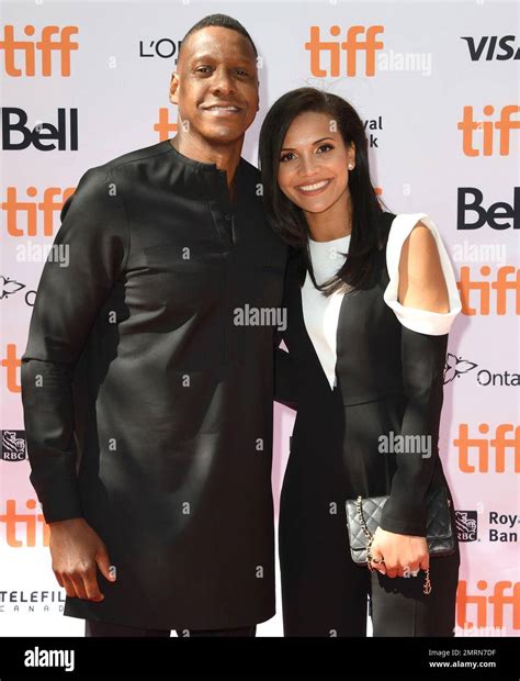 Toronto Raptors President Masai Ujiri Left And Ramatu Ujiri Attend A