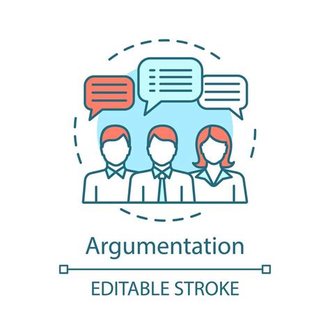 Argumentation Concept Icon Persuasion Methods Facts Substantiation