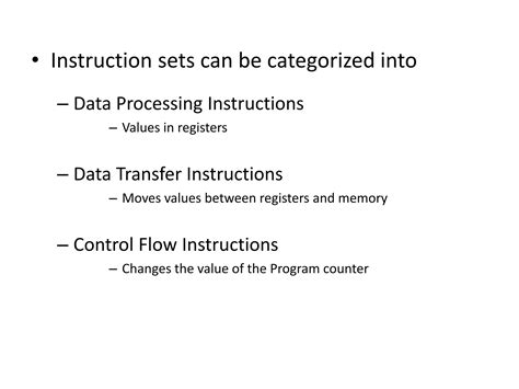 Arm Instruction Set Pptx