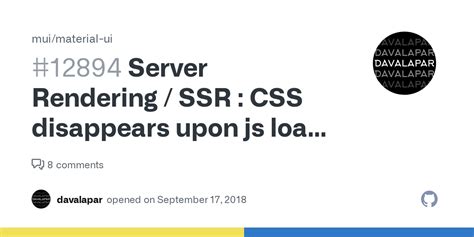 Server Rendering Ssr Css Disappears Upon Js Load Only In Prod Not