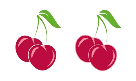 Premium Vector Cherry Icon Vector