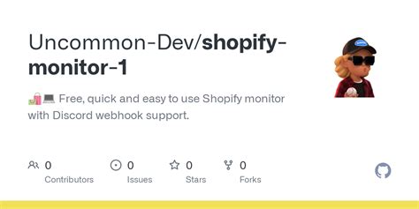 GitHub Uncommon Dev Shopify Monitor Free Quick And Easy To Use Shopify Monitor With
