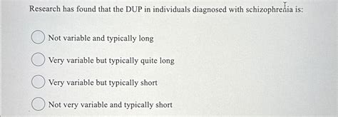 Solved Research Has Found That The Dup In Individuals