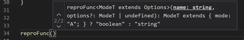 Typescript Rendering Signature Overloads With Conditional Types In