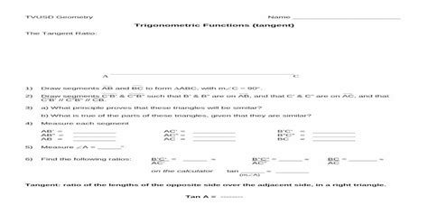 Pdf Trigonometric Functions Tangent Dokumentips
