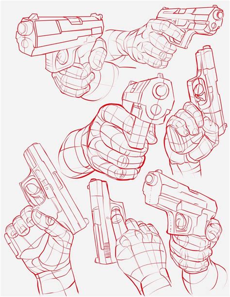 How To Draw Anime Hand Holding Gun