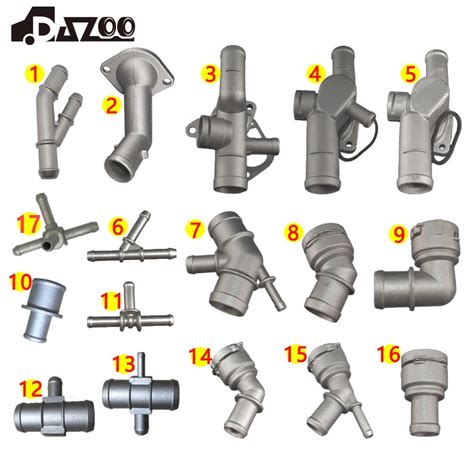 For Vw Bora Golf 4 Water Pipe Connector 4 Way And 5 Way Aluminium Alloy