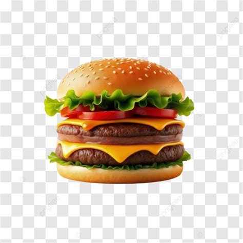 양상추 토마토 치즈와 쇠고기 패티를 곁들인 맛있는 햄버거 Classic Cheeseburger 참깨분 신선한 성분 Png 일러스트 및 이미지 에 대한 무료 다운로드