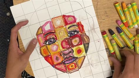 Grid Portrait Chuck Close Pixel Colors In Pixel Color Chuck