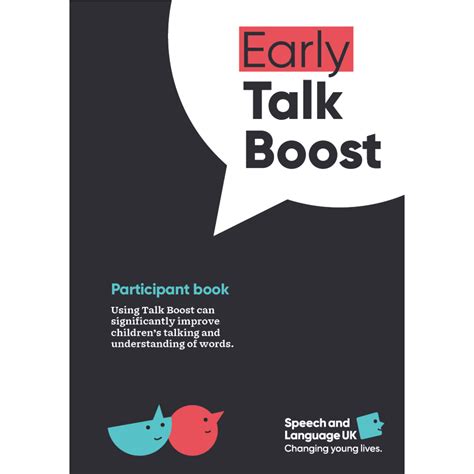 Early Talk Boost Participant Book Speech And Language Uk Shop