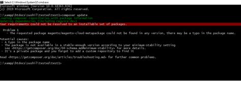 Magento Enterprise Magneto 2 Setup Using Composer Update Stack Overflow