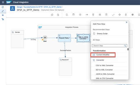 Sap Btp Integration Suite Integration Flow From Successfactors To A