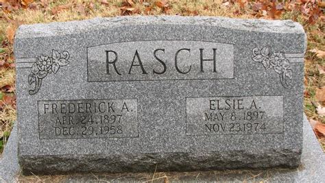Elsie Anna Wedel Rasch 1897 1974 Find A Grave Memorial