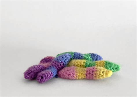 Crocheted Bean Fidget Assorted Colors Mintzmakes