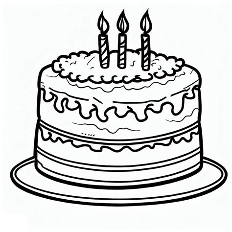 생일 케이크 색칠 공부 Kr에서 무료 색칠 공부