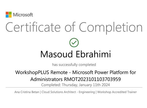 Masoud Ebrahimi On Linkedin Just Finished A 3 Day Microsoft Workshop Power Platform For…