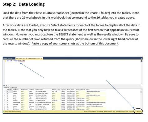 solved step 1 table creation create a new database and