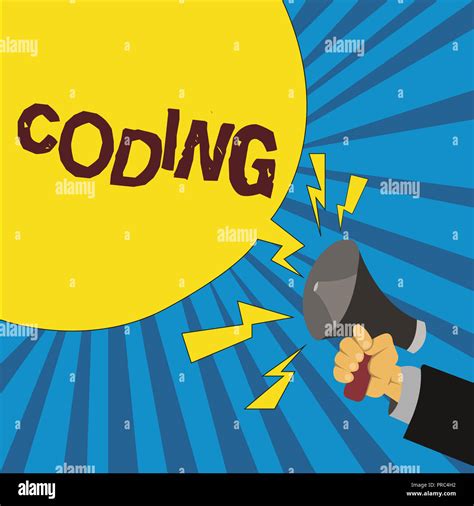 Word Writing Text Coding Business Concept For Assigning Code To