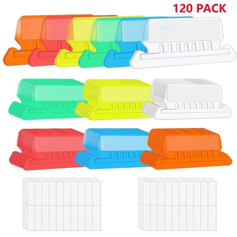 Pcs Sets File Folder Tabs Multicolor Hanging File Folder Tabs With Inserts For