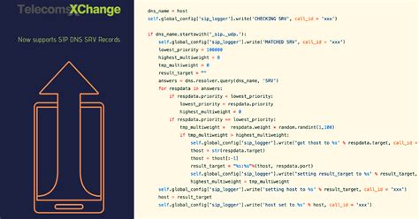 SIP DNS SRV RECORDS Now Supported TelecomsXChange TCXC Blog