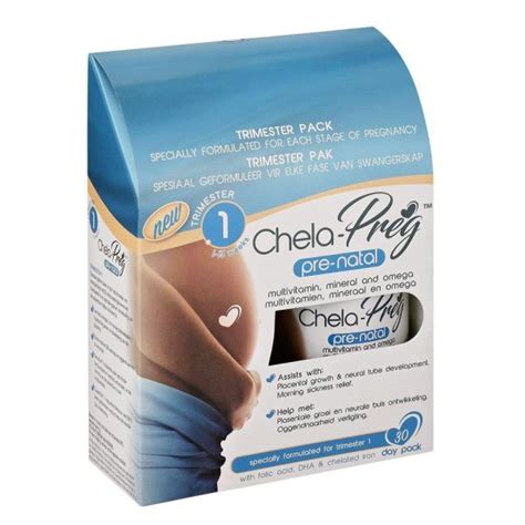 Chela Preg Trimester 1 30 Tabs 30 Caps Marble Hall Apteek