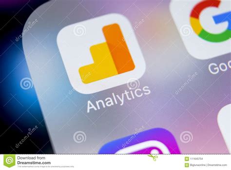 Google Analytics Application Icon On Apple IPhone X Screen Close Up Google Analytics Icon