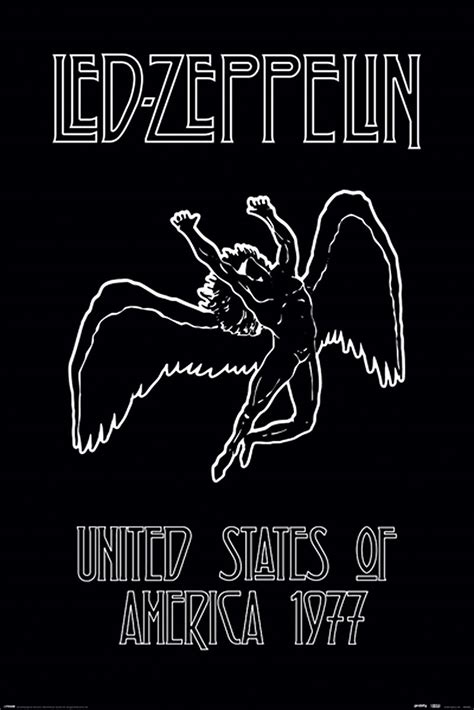Led Zeppelin Poster Icarus Musikposter Konzert Poster Led Zeppelin
