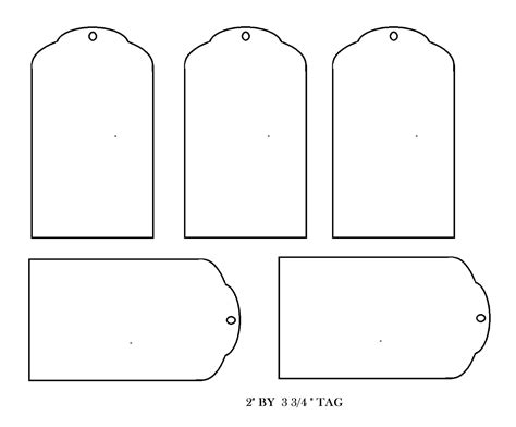 Printable Cardstock Tags