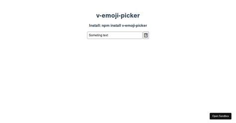 Vue Example Emoji Picker 2 Forked Codesandbox