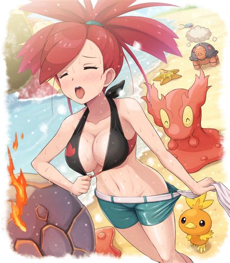 Rule 34 1girls Adjusting Clothes Beach Belly Button Bikini Shorts