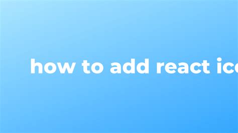 Solved How To Add React Icons Using Yarn In React SourceTrail