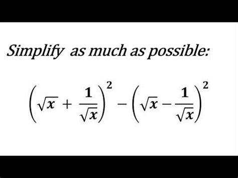 How To Simplify The Surd Expression Algebra Problem YouTube