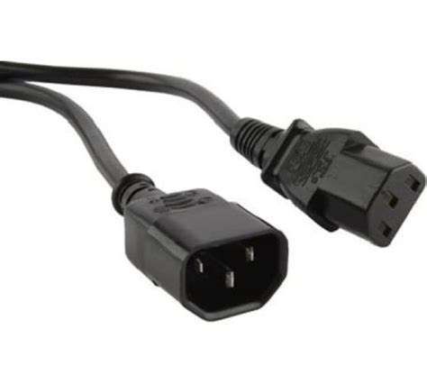 Кабель питания Filum пвс ап 3x1 0 с13 C14 220 250в 10а чёрный 0 5м Fl Pc C13 C14 C1 0 5 Bk