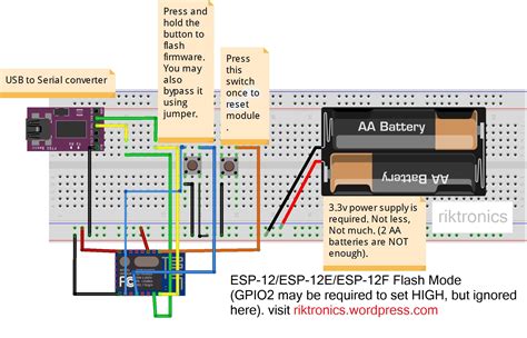 Flash At Firmware To Esp8266 Wifi Module Easiest Way Riktronics