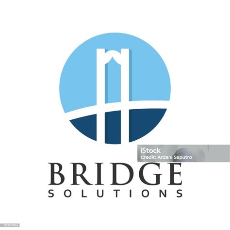 철금 요약 브리지 로고 디자인 템플릿 창조적 인 추상 적 다리 벡터 아이콘 그림 로고에 대한 스톡 벡터 아트 및 기타 이미지