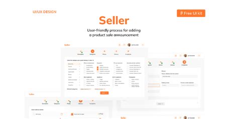Seller Free UI Kit Figma Dashboard Website Template UI Free