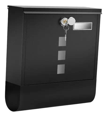 Buzón Con Cerradura Para Decoración De Jardín Negro Mercadolibre