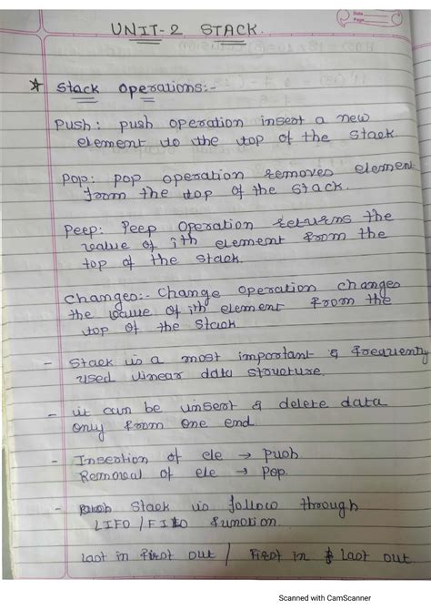 Stack Dbms Date Page 2 Stack Stack Push Push Operation Insert A New Element To The Top Of