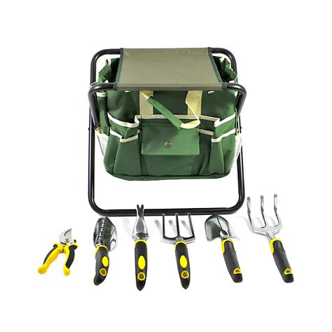 ᐉ Набір садовий Lesko Cg 6102 8 предметів Black Yellow Green 784780147 • Краща ціна в Києві