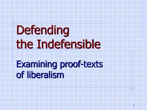 Ppt Defending The Indefensible Powerpoint Presentation Free Download