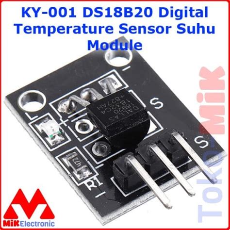 Jual KY 001 KY001 DS18B20 18B20 THERMOMETER TEMPERATURE SENSOR SUHU