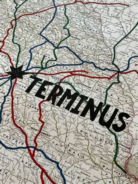 Full Size Walking Dead Terminus Map Etsy