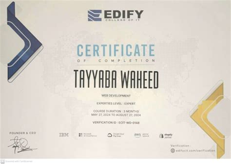 Tayyaba Waheed On Linkedin Webdevelopment Certificate Learning