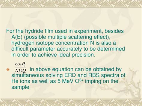 Ppt Cross Section Measurements For Analysis Of D And T In Thicker